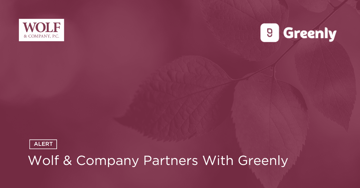 Wolf & Company Partners With Greenly – Wolf & Company, P.C.