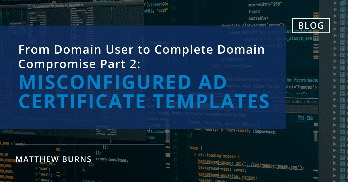 From Domain User to Complete Domain Compromise Part 2: Misconfigured ...